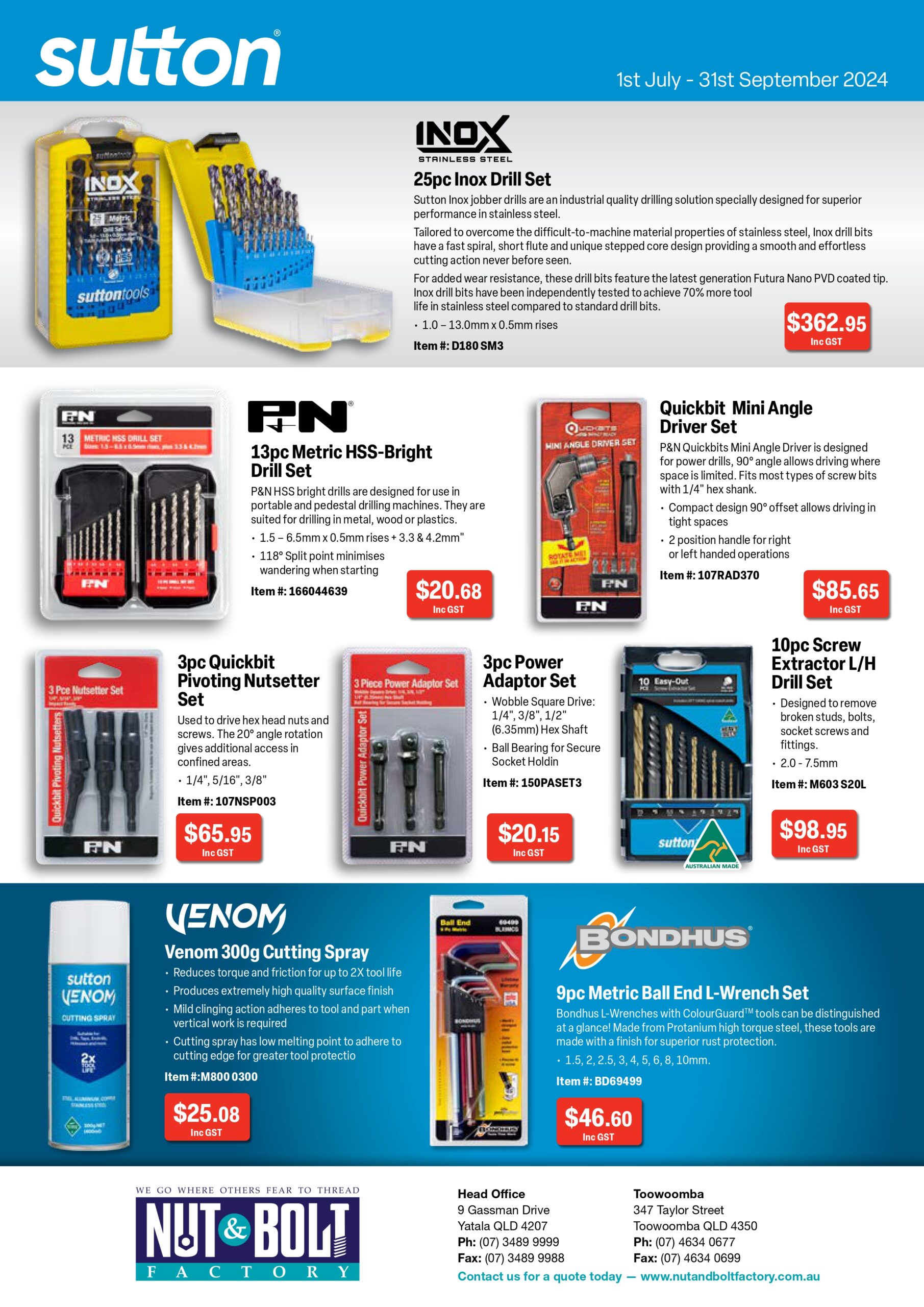 Promotions | Nut and Bolt Factory