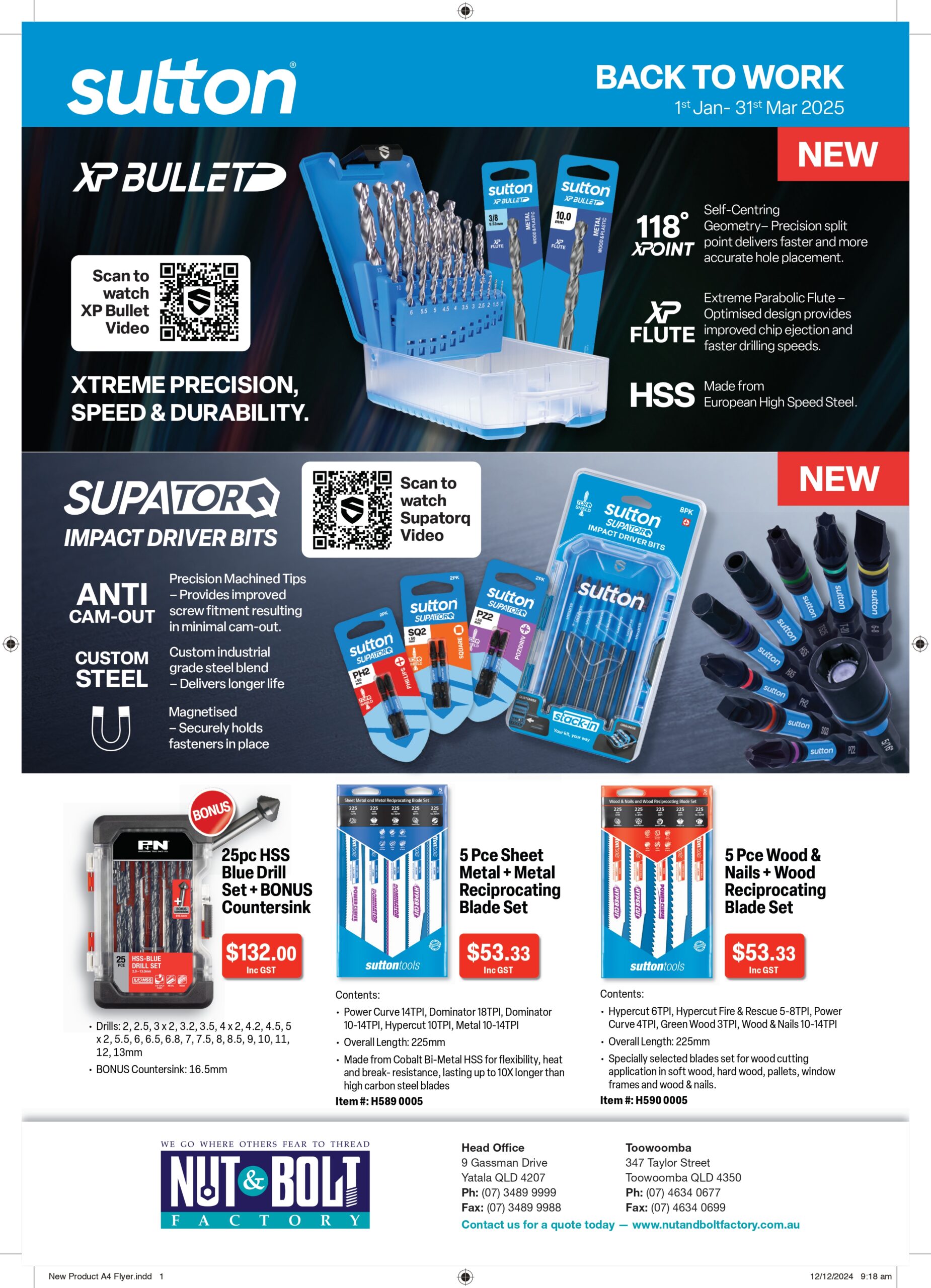 Nut and Bolt Factory | Yatala & Toowoomba